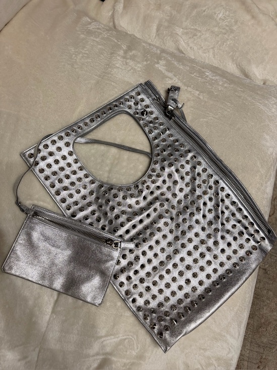 Tom Ford | Bags | Tom Ford Silver Studperforated Tote With Matching ...